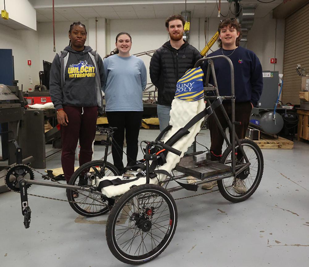 SUNY Poly Students Gear Up for ASME e-Human Powered Vehicle Challenge | SUNY Polytechnic Institute